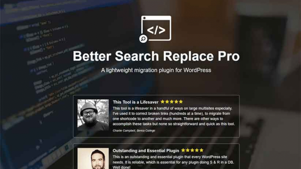 Better Search Replace Pro – Safely Update WordPress Database