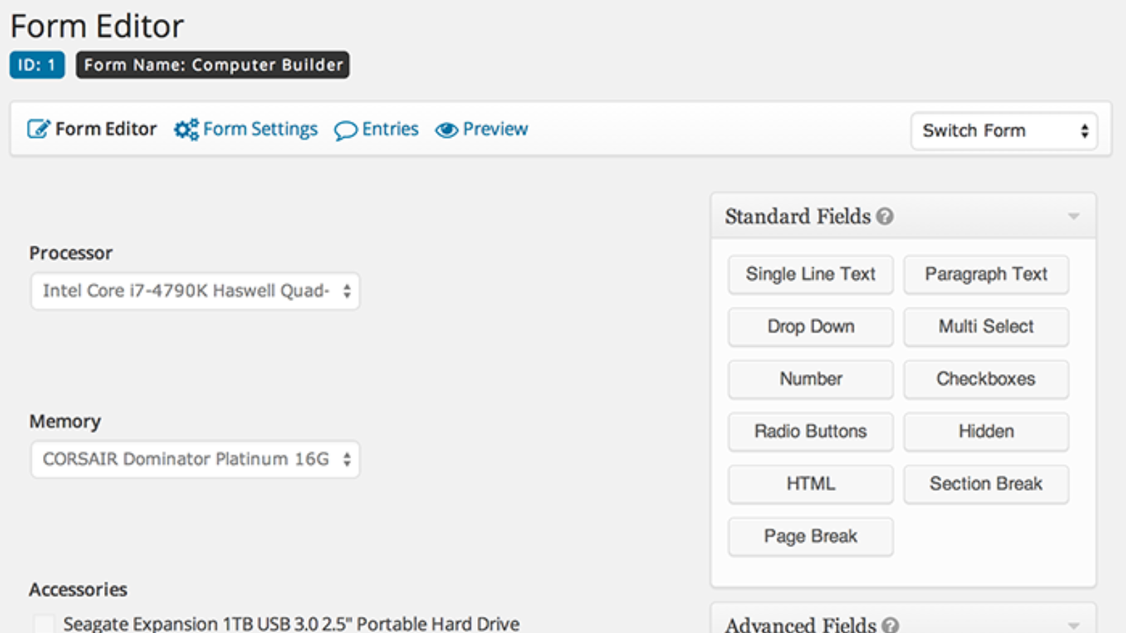 Gravity Forms Product Add-ons – Integration Plugin